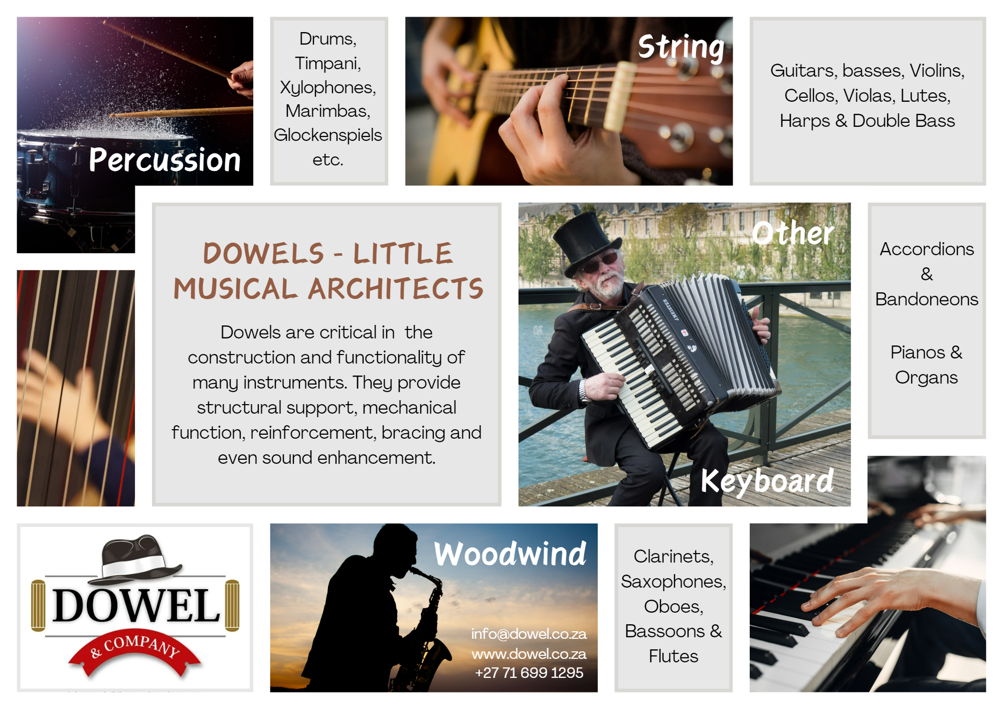 The Incredible Power of Dowels: Building 4 Types of Instruments from ...